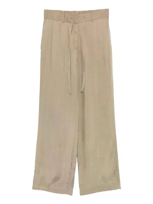 RAME Drawstring Wide-leg Trousers - Neutrals