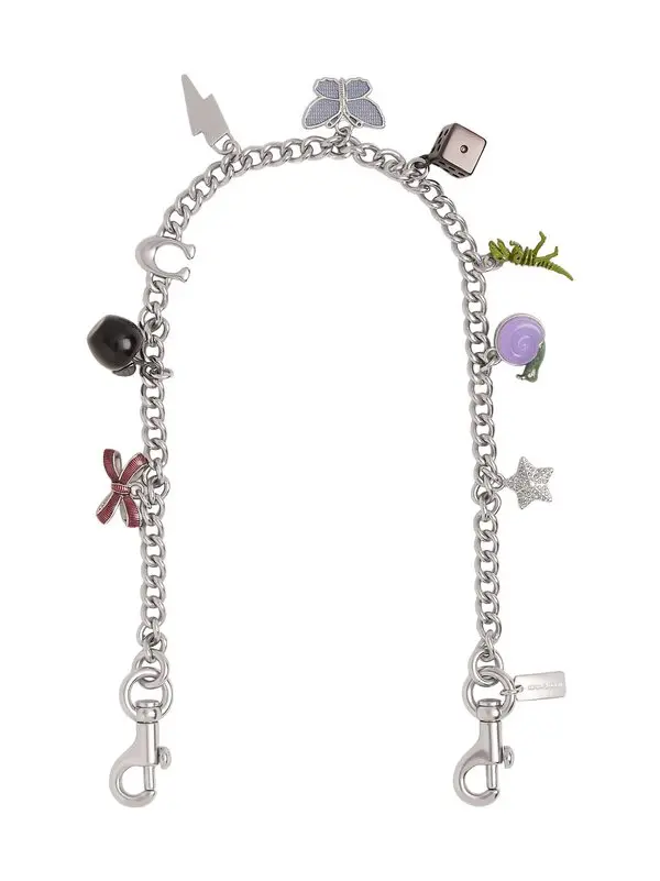 COACH Charm Chain Strap - Silver/multi