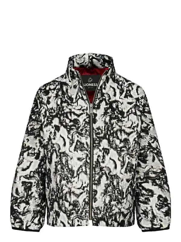 LIONESS BY TF Monochrome Brocade Jacket - Black/white