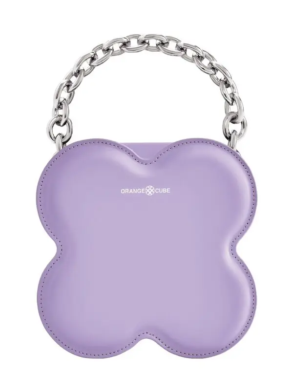 ORANGE CUBE Lucky Clover Handbag - Purple
