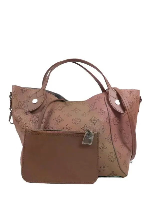LOUIS VUITTON Monogram Mahina Hina Pm Tote Bag - Pink