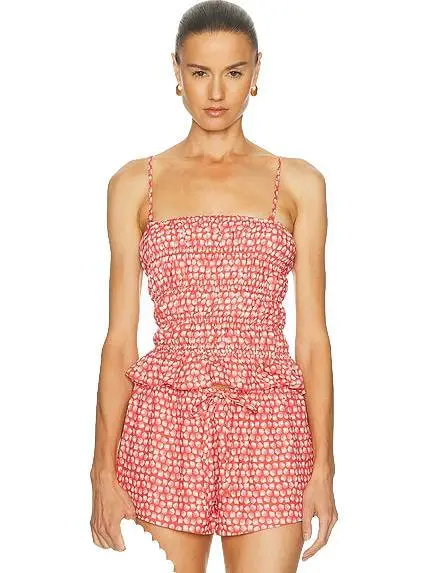 Solid & Striped The Delilah Top - Shell Print