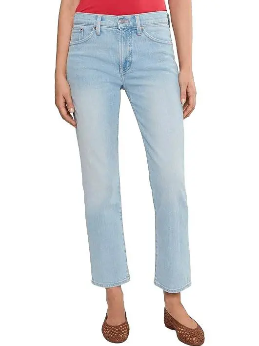 Madewell Jules Slim Straight Jeans In Foster Wash - Blue