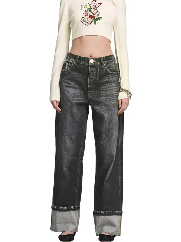 Marc Jacobs Logo-appliqué Jeans - Grey