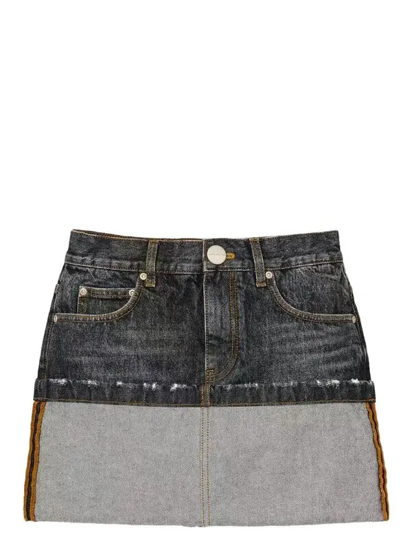 Marc Jacobs Cuffed Mini Skirt - Grey