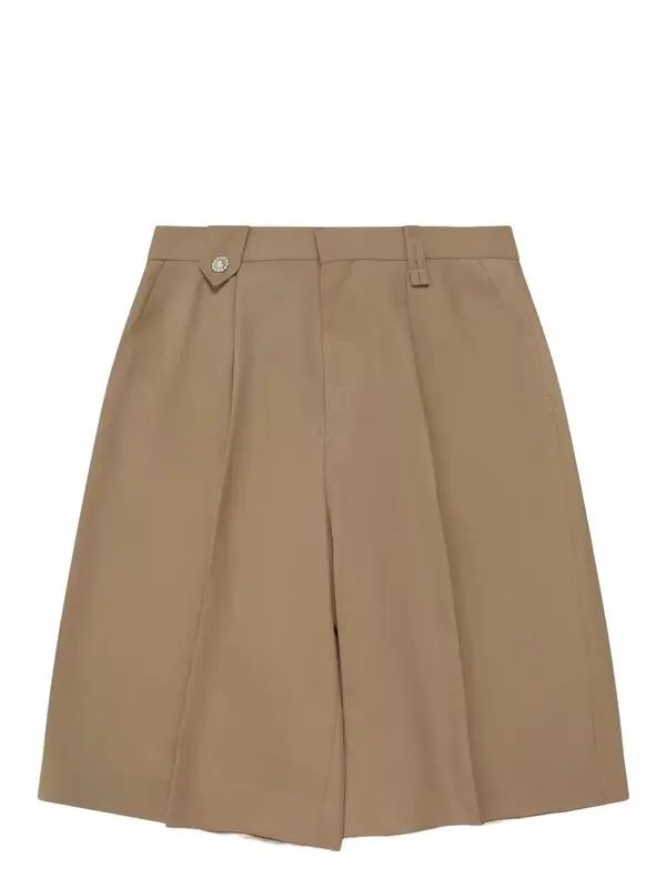 Simone Rocha Embellished Pleated Shorts - Neutrals