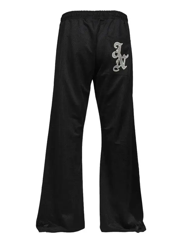 JUN/NAKAYAMA Mesh Logo-patch Track Pants - Black