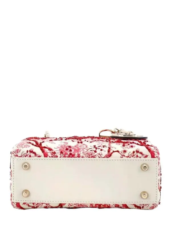 Dior Lady Chain Bag Embroidered Calfskin Mini Satchel - Multicolour