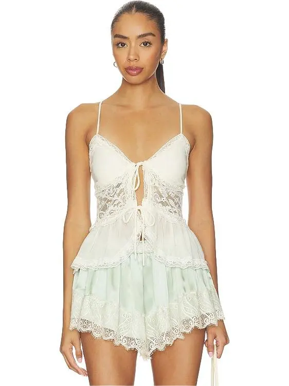 MORE TO COME Alessandra Cami Top - Ivory