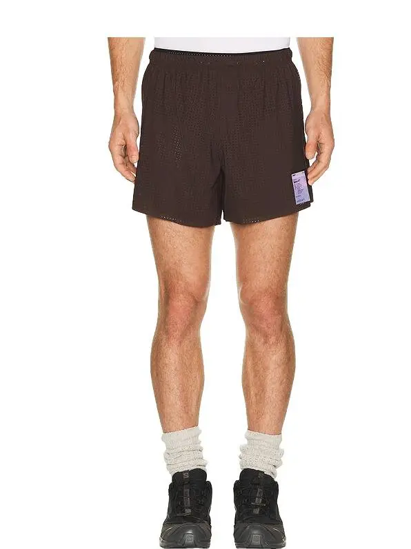Satisfy Space-o 5 Shorts - Deep Mahogany
