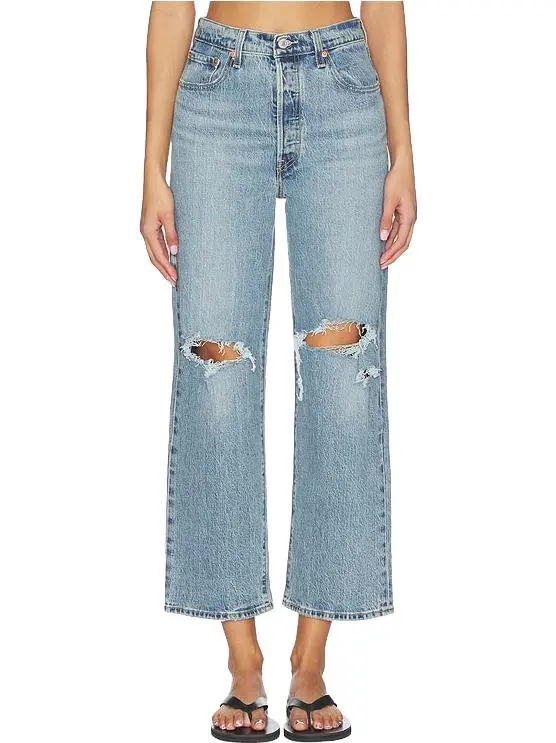 LEVI'S Ribcage Straight Ankle Jeans - Queen Mother