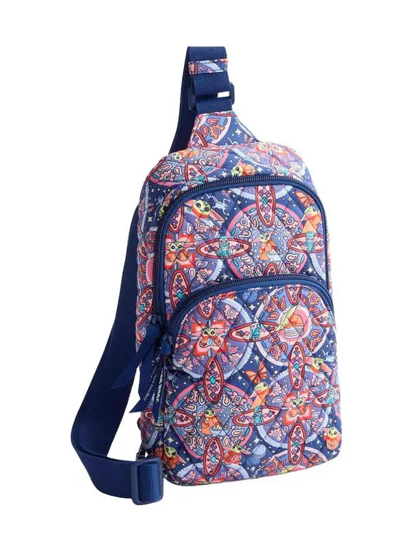 VERA BRADLEY Star Wars Grogu Medallion Sling Backpack - Blue