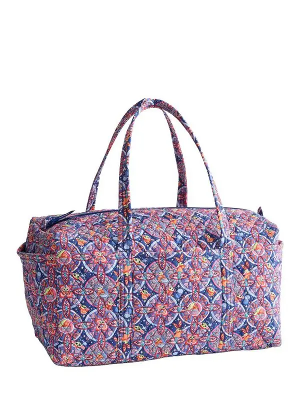 VERA BRADLEY Star Wars Large Original Duffel In Grogu Medallion - Blue