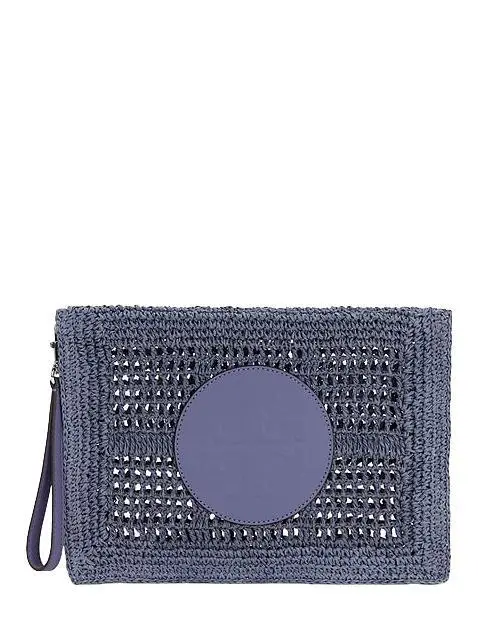 Tory Burch Ella Hand Crocheted Pouch - Dark Lotus