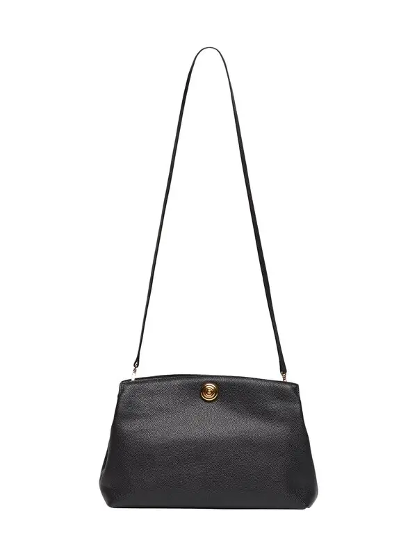 LIFFNER Pushlock Pouch In Leather - Black