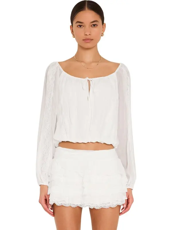 Amanda Uprichard Dallas Top - Ivory