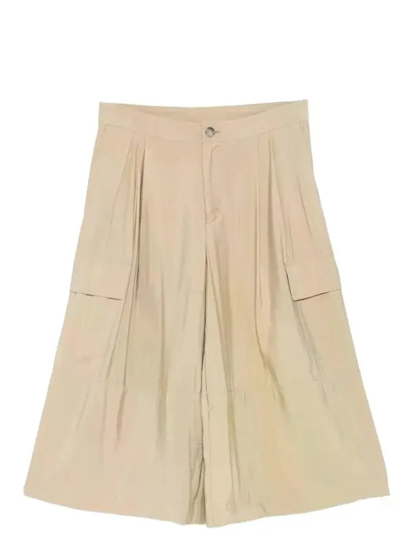LAUREN MANOOGIAN Pleated Cargo Shorts - Neutrals