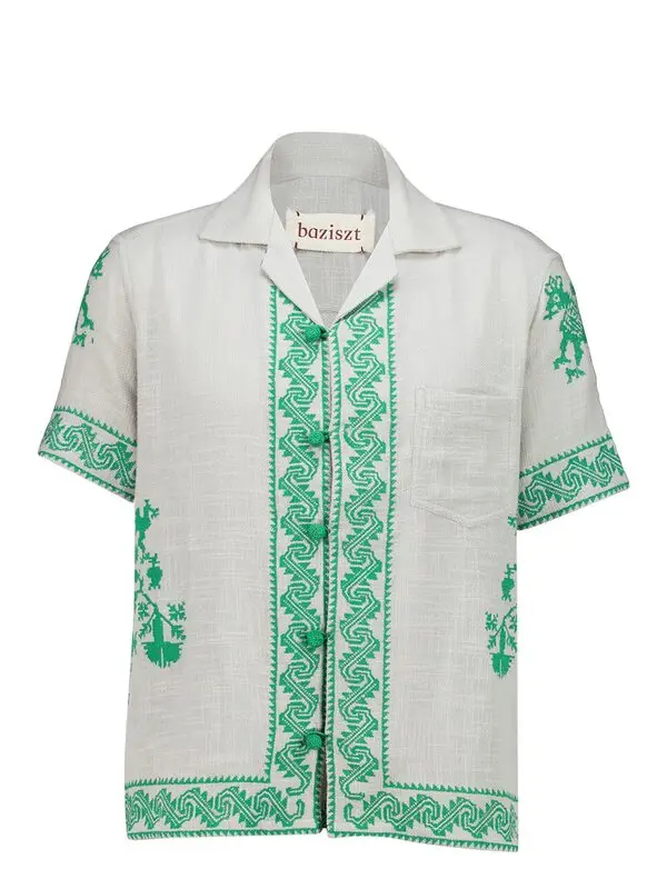 BAZISZT Tulum Emerald Shirt - Green