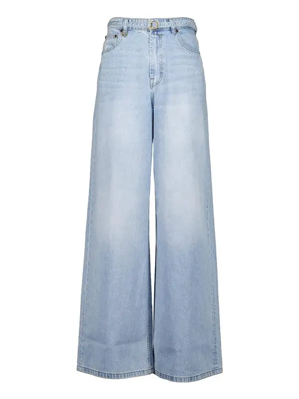 Zimmermann Skylark Indra Flare Denim Jeans - Blue