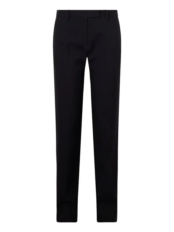 Calvin Klein Caius Wool-twill Straight-leg Pants - Black