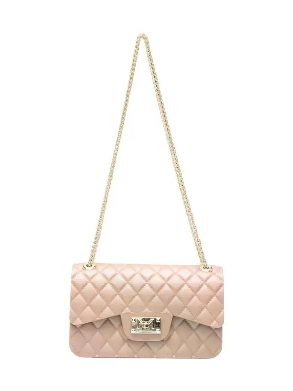 MARC ELLIS Flat Falcon Quilted Logo-plaque Cross Body Bag - Pink
