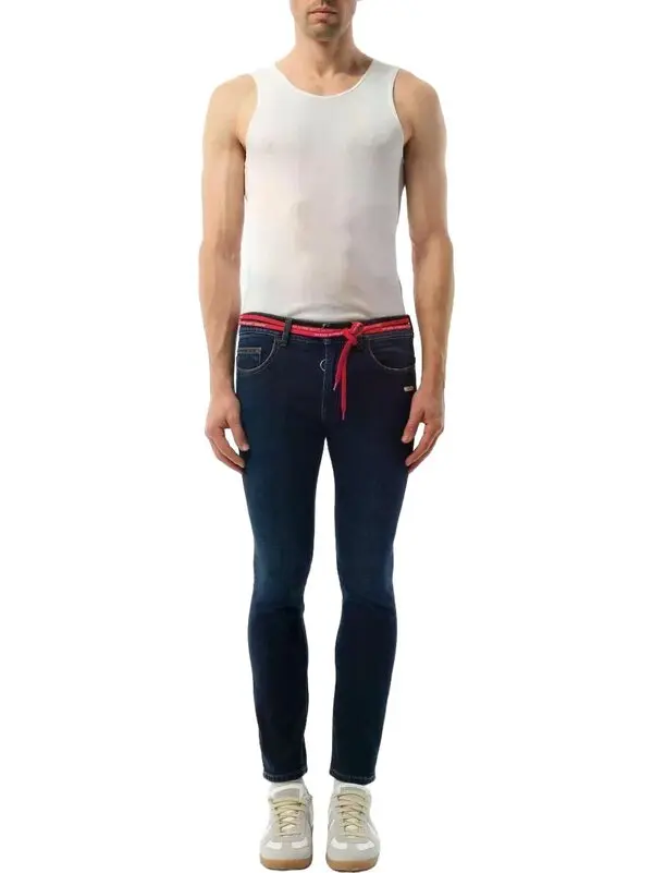Off-White Skinny Jeans - Blue