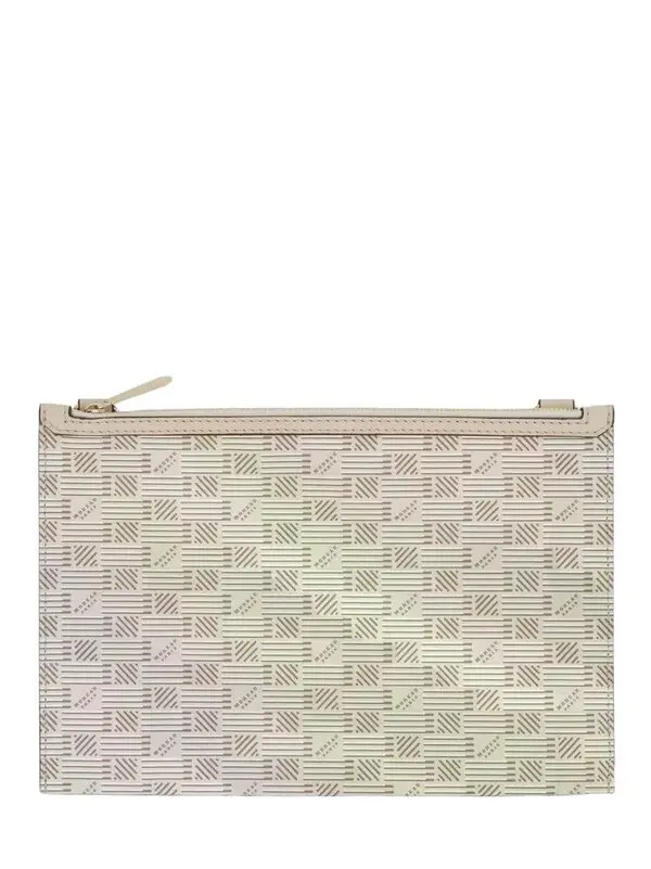 Moreau Saint Multiple Monogram-pattern Clutch Bag - Neutrals