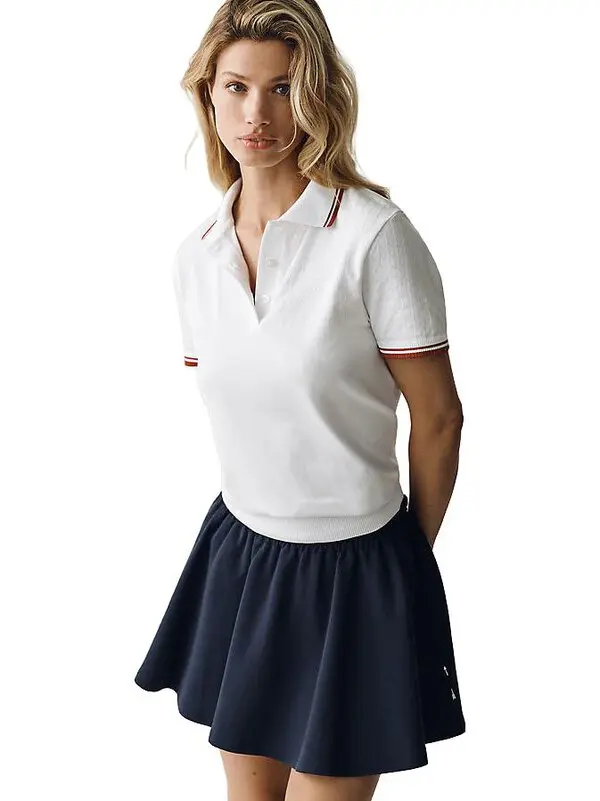 Varley Mickey Polo Top - White