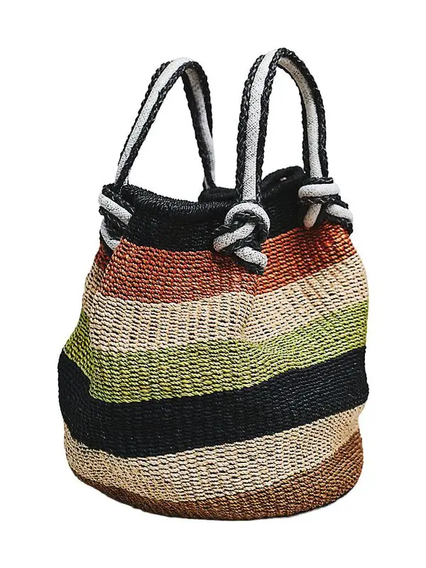 ARANAZ Maribel Knotted Hand Bag - Cool Stripes