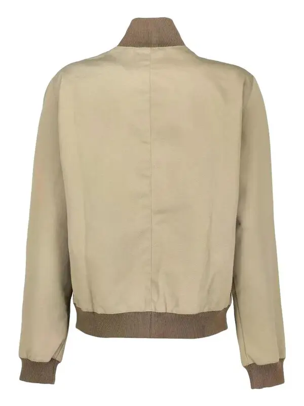 Vintage Zip-up Bomber Jacket - Neutrals