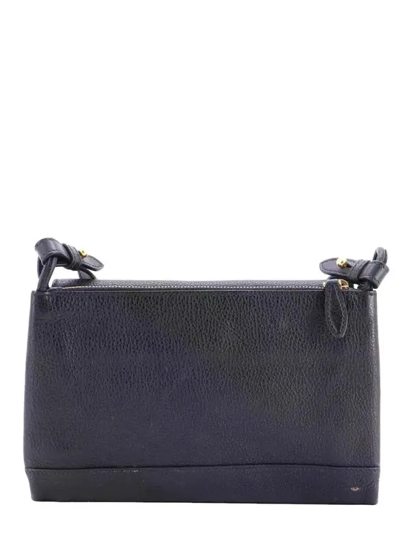 Prada Vitello Daino Medium Flap Bag - Black