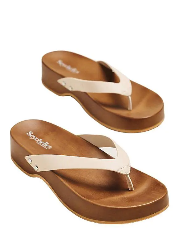 Seychelles Platform Thong Sandals - Neutral