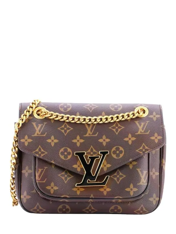 LOUIS VUITTON Passy Monogram Canvas Crossbody Bag - Brown