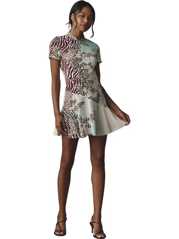 MUMA WORLD Mizuro Noa Mini Dress - Blue Pattern