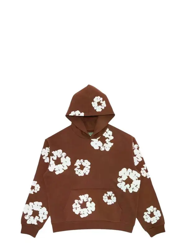 DENIM TEARS Cotton Wreath Hoodie - Brown