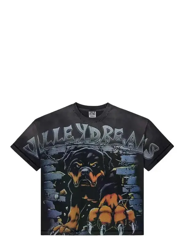 VALE FOREVER Rottweiler Graphic T-shirt - Black