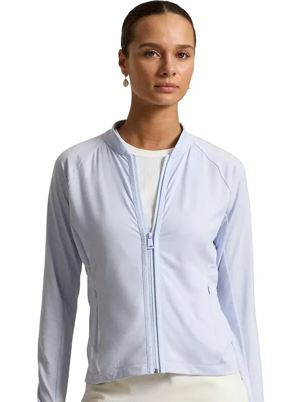 Ralph Lauren Stretch Jersey Zip Jacket - Oxford Blue