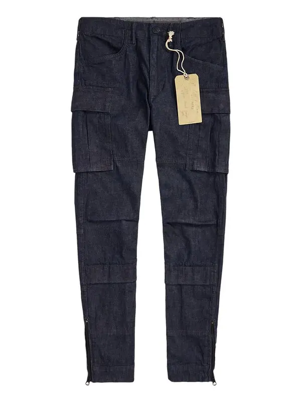 Ralph Lauren Stretch Skinny Cargo Denim Pants - Indigo