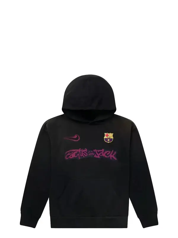 Nike Travis Scott X Fc Barcelona Hoodie - Black