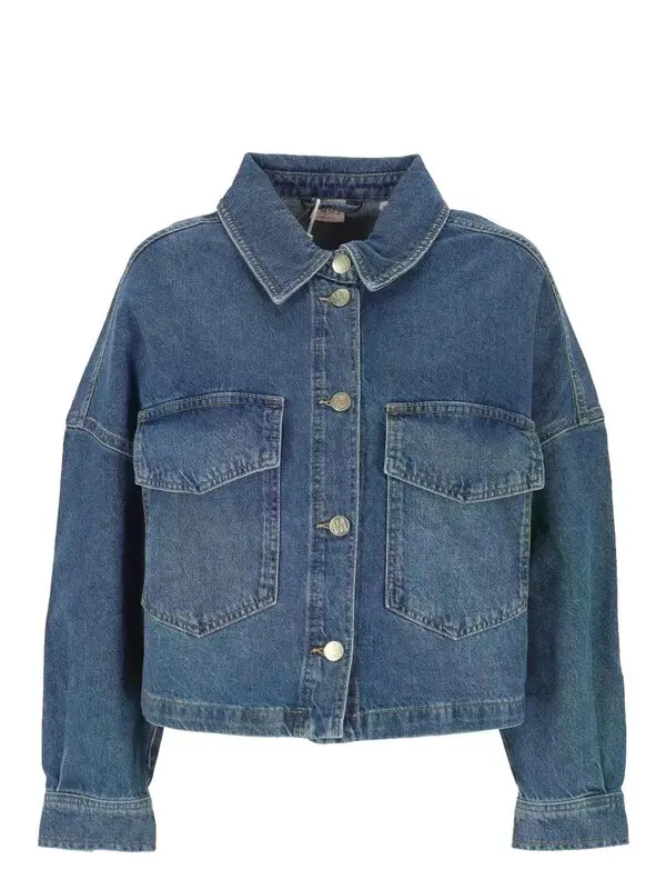 Marella Long Sleeve Denim Jacket - Blue