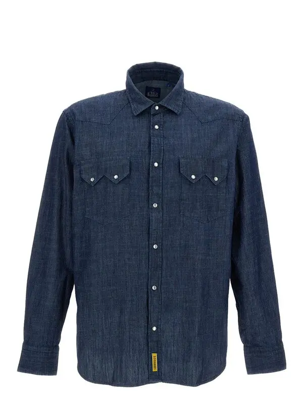 B.D.BAGGIES Camicia Bradford A Maniche Lunghe - Blu