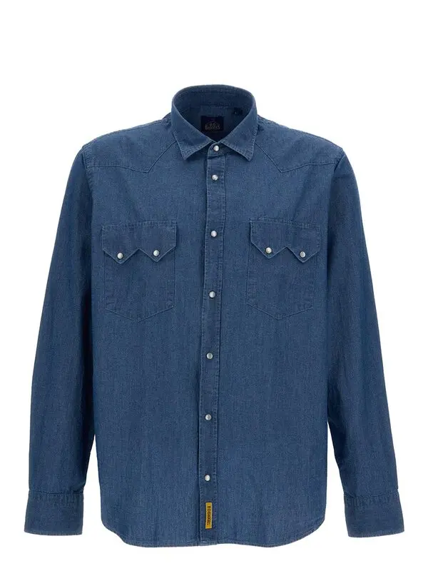 B.D.BAGGIES Camicia Bradford A Maniche Lunghe - Azzurro