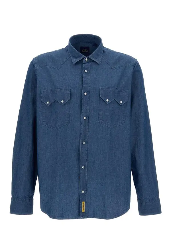 B.D.BAGGIES Bradford Long-sleeve Shirt - Sky Blue