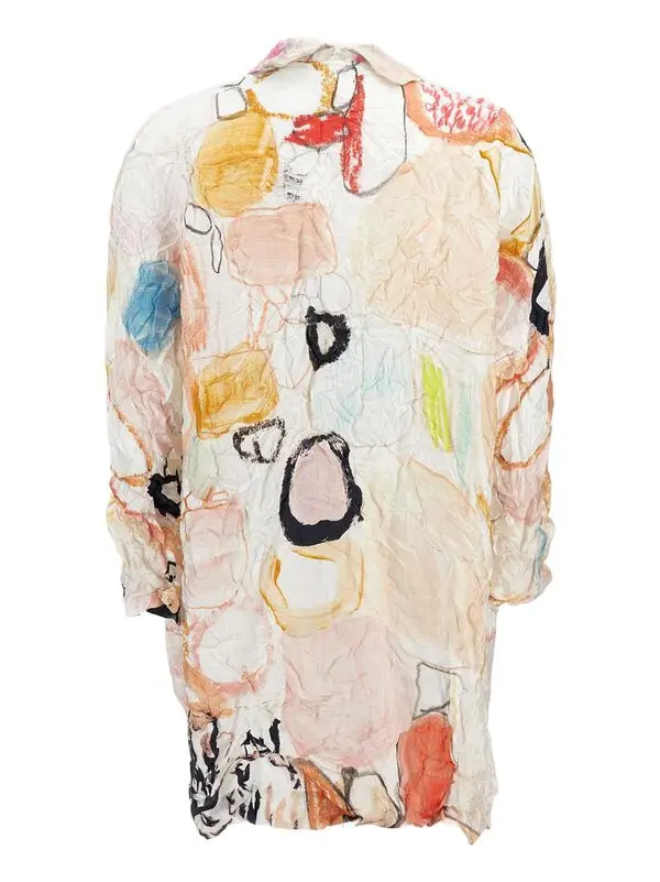 DANIELA GREGIS Printed Silk Kimono Jacket - Multicolor