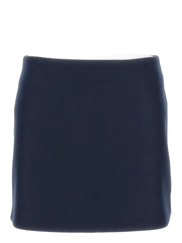 Sportmax Wool Miniskirt - Blue