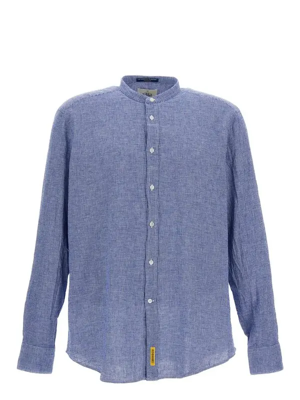 B.D.BAGGIES Camicia Bradford Girocollo - Blu