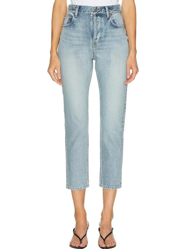 Saint Laurent Slim Straight Leg Jeans - South Blue
