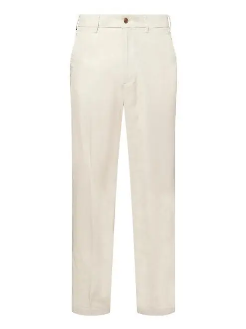 Dunhill Stretch Tailored Cotton Chino Trousers - Stone
