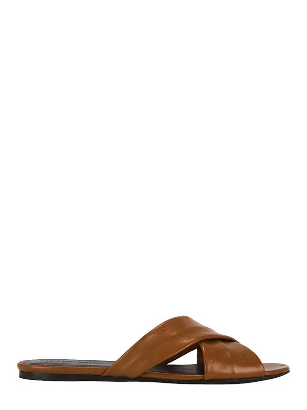 Khaite Liria Flat Sandal - Cuoio