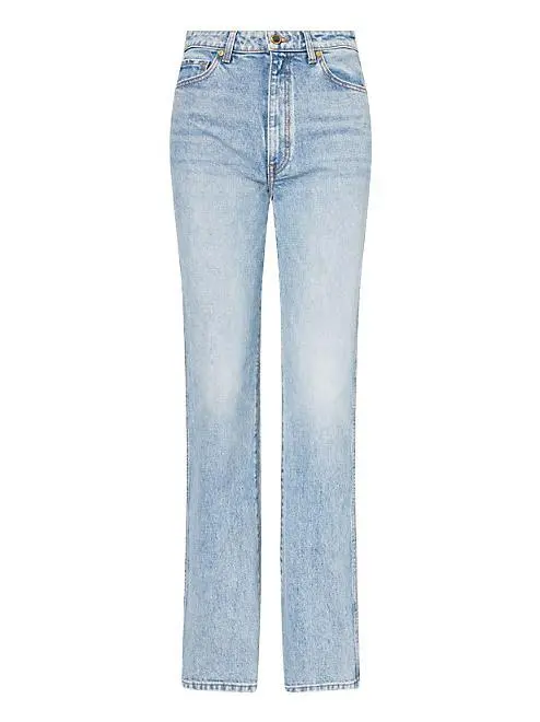 Khaite Danielle Straight-leg Denim Jeans - Bryce Stretch